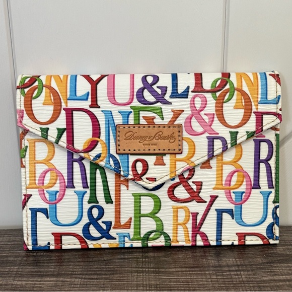 Dooney & Bourke | Bags | Nwt Dooney Bourke Multicolor Logo Envelope ...